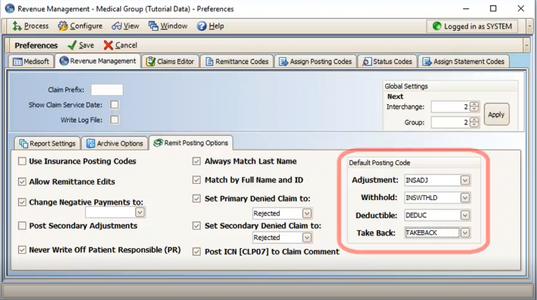 How to setup Medisoft Revenue Management for Change Healthcare ...